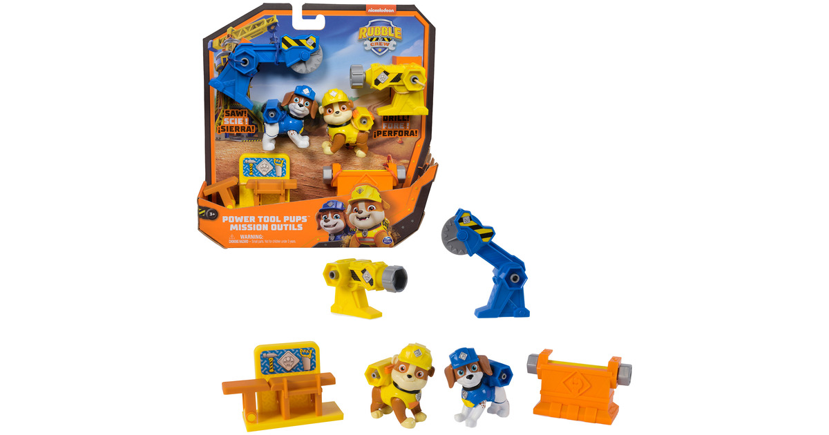 Spin Master Rubble & Crew Power Tool Pups - Spielset mit 2 Hundefiguren ...