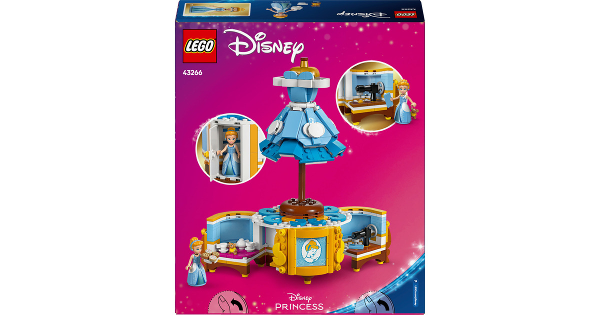 LEGO 43266 Disney Princess Cinderellas Kleid, Konstruktionsspielzeug