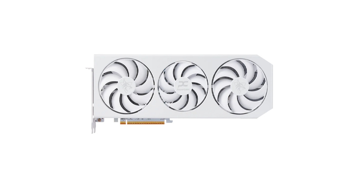PowerColor Radeon RX 9070 XT Hellhound Spectral White OC, Grafikkarte ...