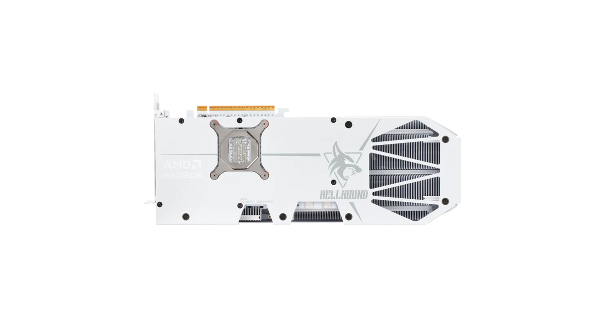 PowerColor Radeon RX 9070 XT Hellhound Spectral White OC, Grafikkarte ...