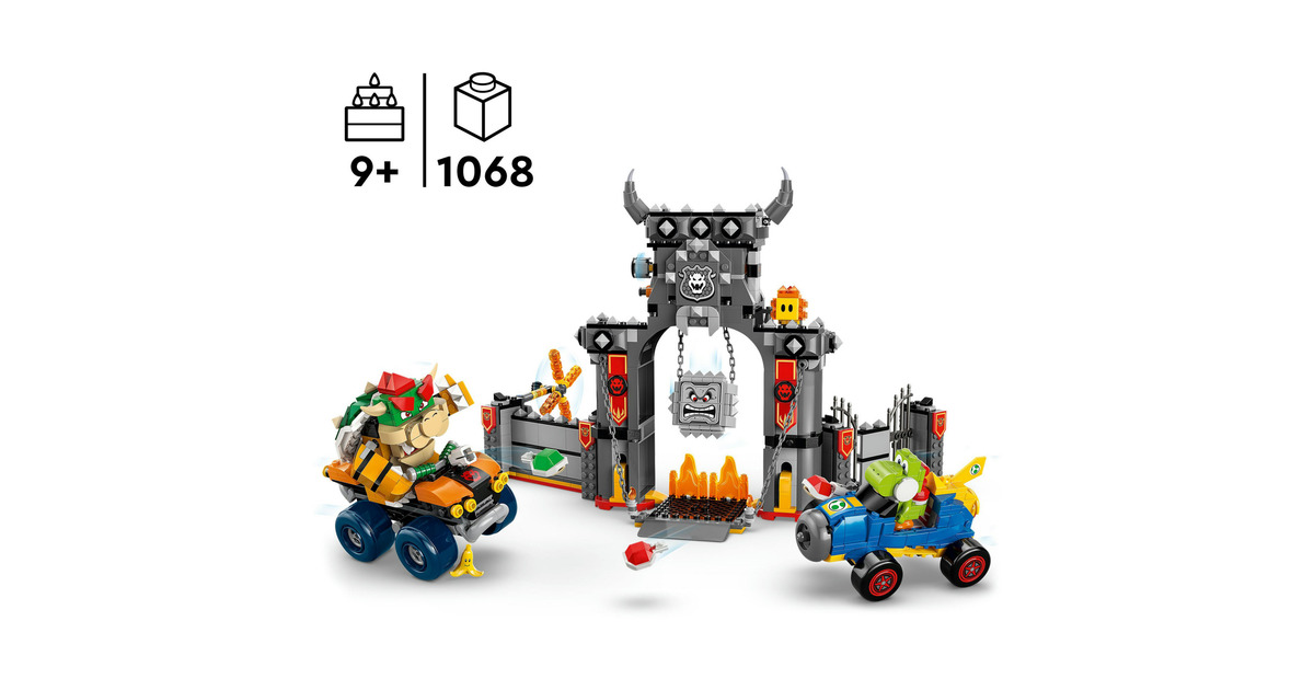 LEGO 72039 Super Mario - Mario Kart: Bowsers Festung, Konstruktionsspielzeug