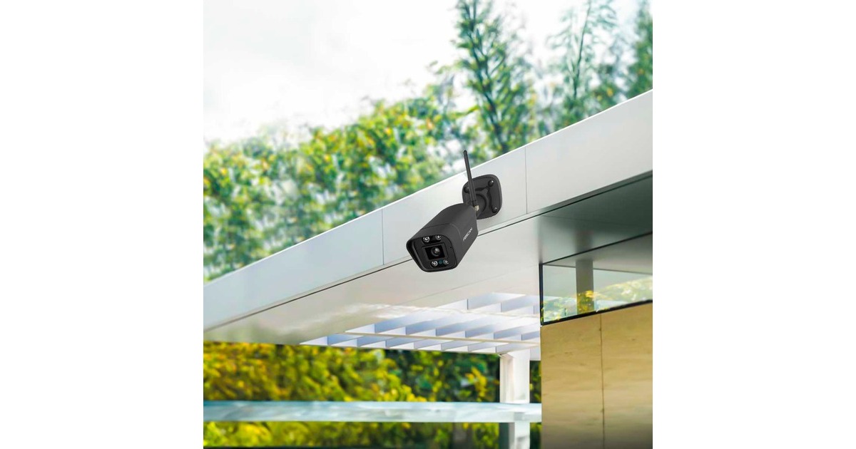 Foscam V8P, Überwachungskamera schwarz, 4K, WLAN